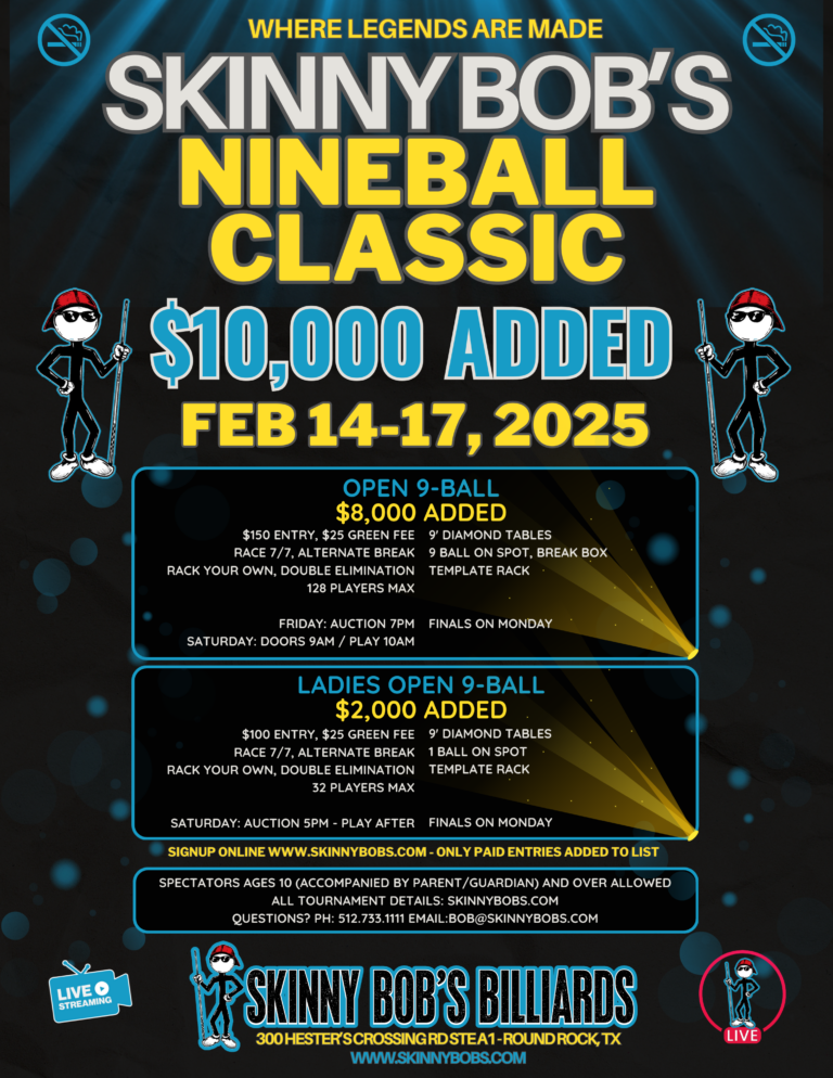 9 Ball Classic | Skinny Bob's Billiards
