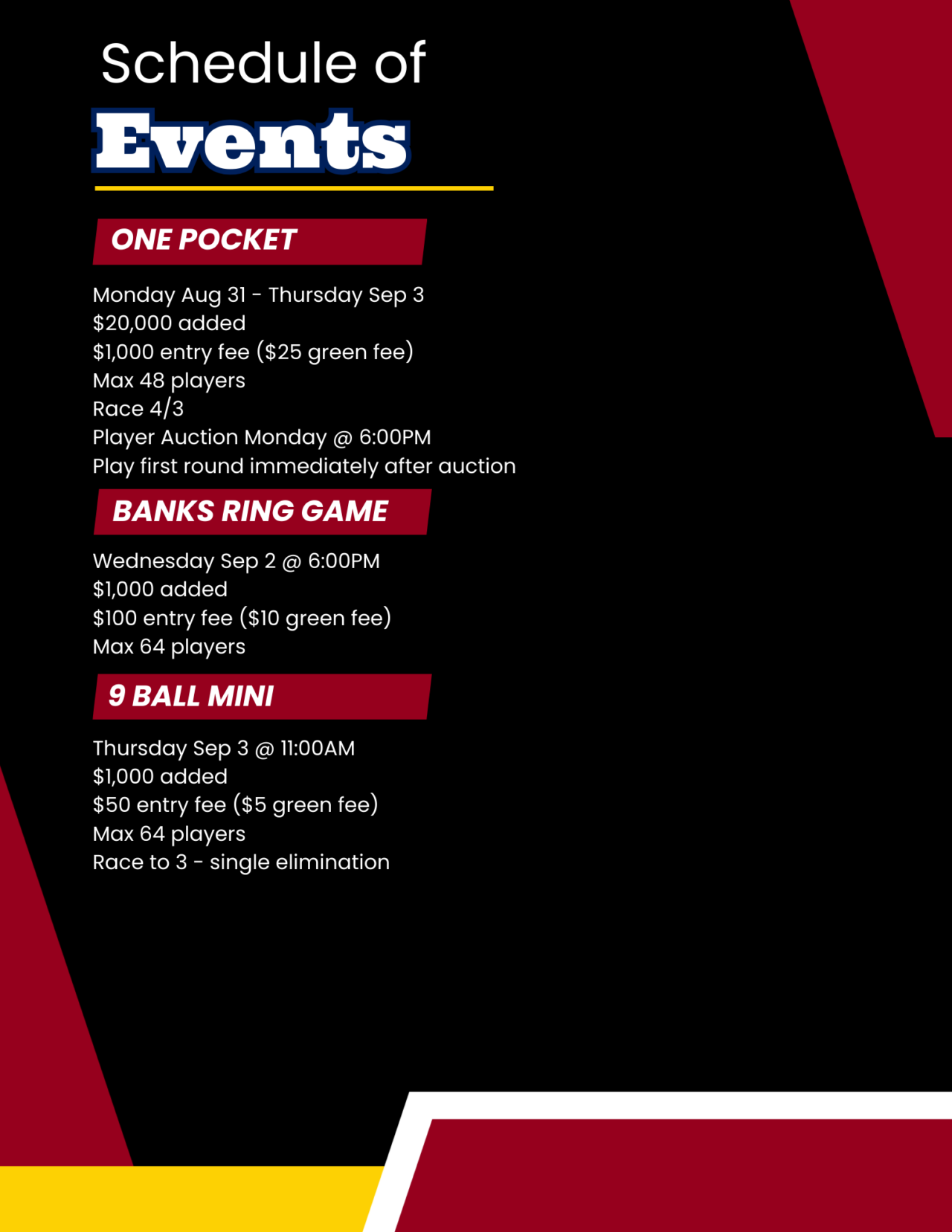 Texas Open | Skinny Bob's Billiards